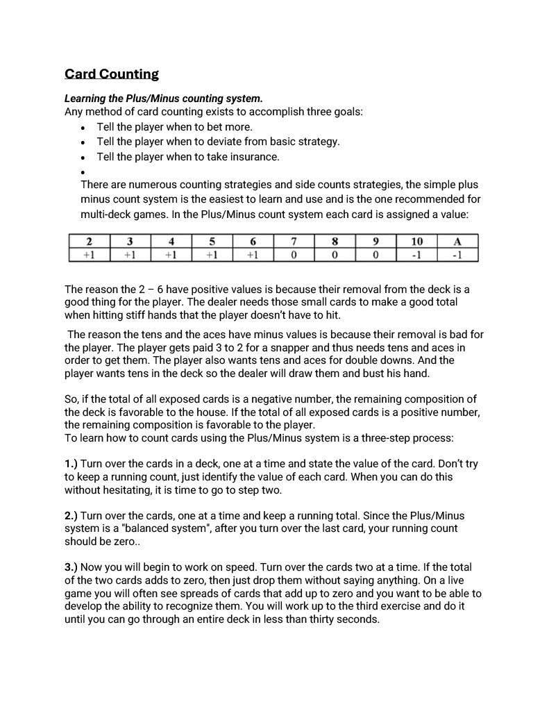 Here is another card counting trainer